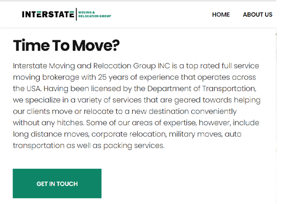 Interstate Moving & Relocation Group Review